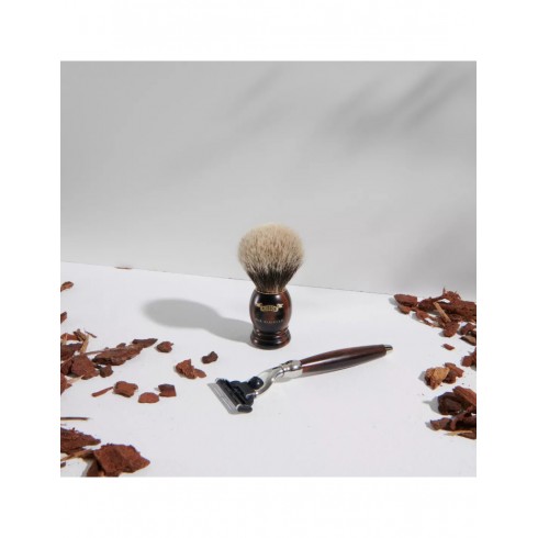 Achat en ligne Rasoir mach 3 PLISSON à manche en ébène de macassar,...